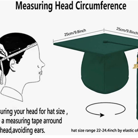 Accessories | Nwt Forest Green Adult Graduation Mortar Cap 222 | Poshmark